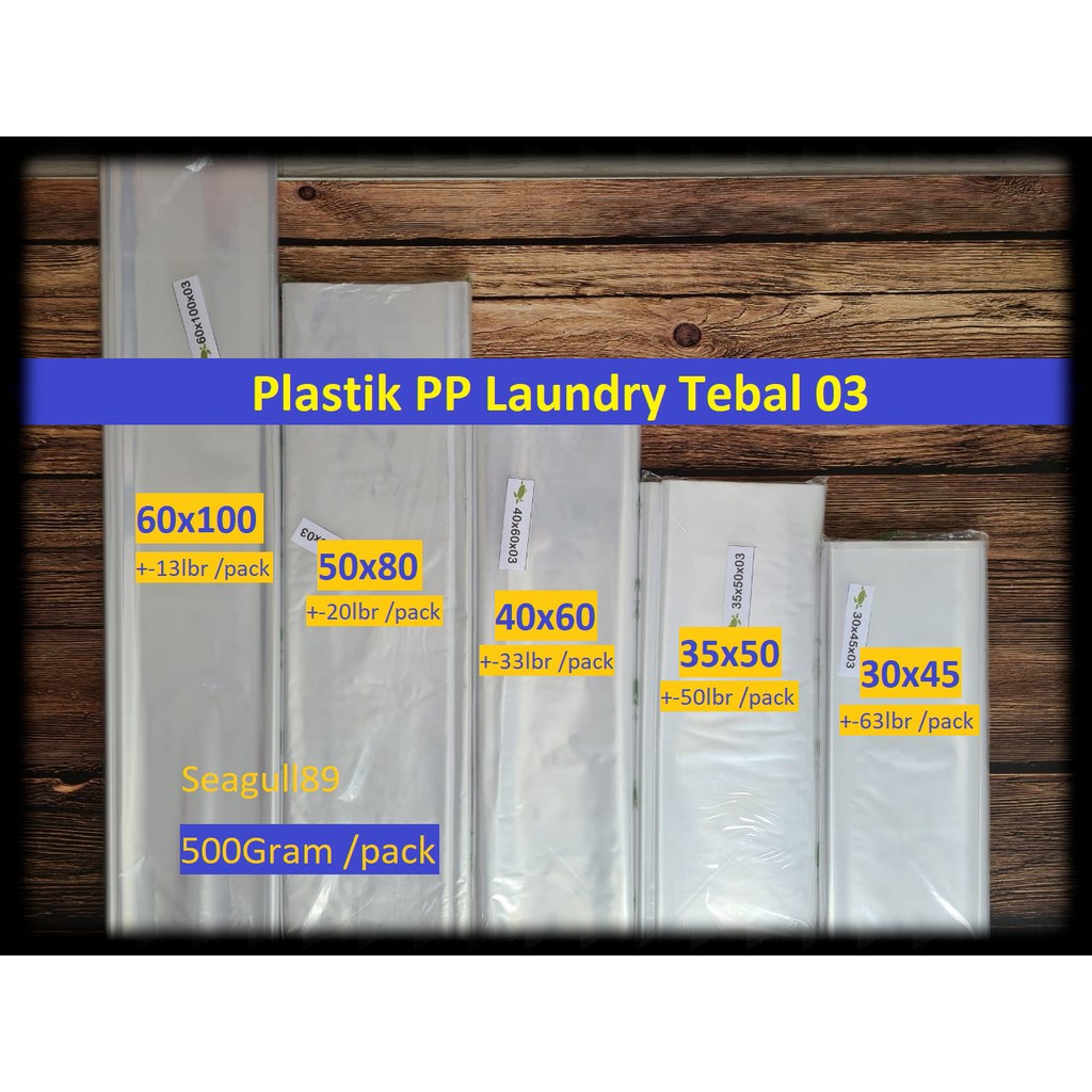 Jual KANTONG PLASTIK BENING PP JUMBO BESAR TRANSPARAN LAUNDRY KILOAN BAJU LOUNDRY SAYUR IKAN ...