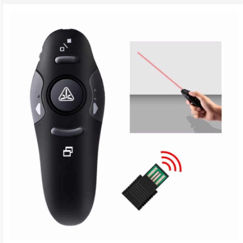 Jual Wireless Presenter Laser Pointer Proyektor Remote Control Red ...