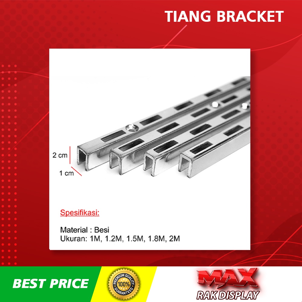 Jual Tiang Bracket / Braket dinding/ Braket Penyangga Rak Dinding ...