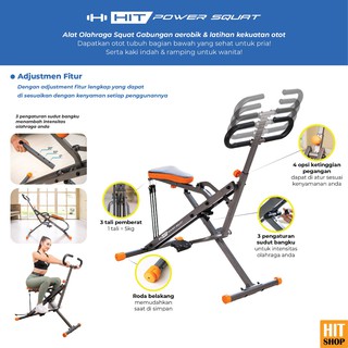 Jual HIT Power Squat, Alat Olahraga Pengecil Perut Latihan Fitness Gym ...
