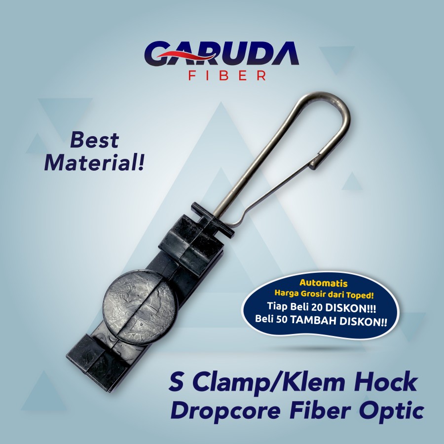 Jual GARUDA S Clamp/Klem S Hock Dropcore Fiber Optic | Shopee Indonesia