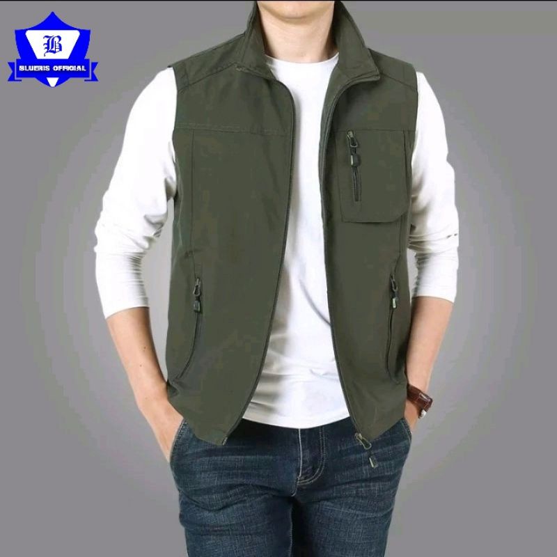 Jual Rompi pria terbaru/rompi kantor/rompi keren cotton drill Indonesia ...