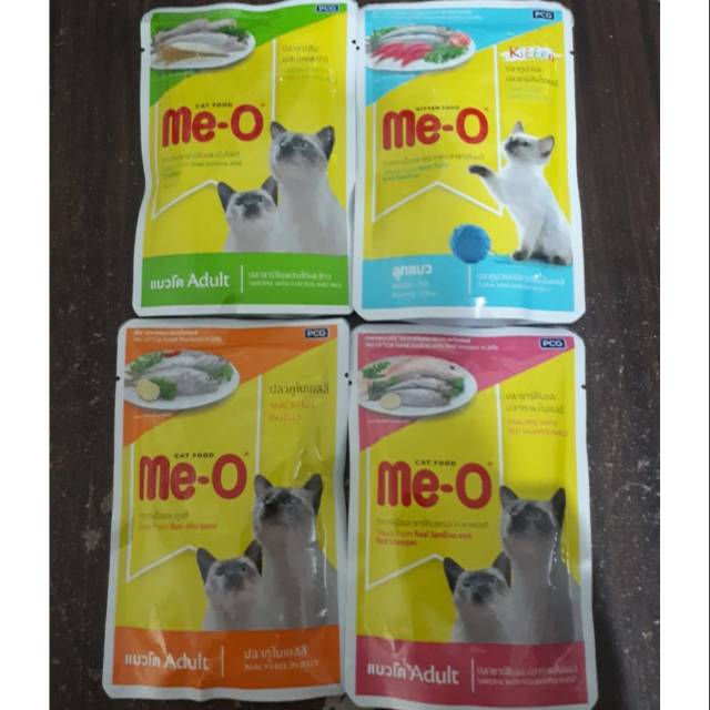 Me-O sachet 80gr/Meo pouch/makanan kucing meo sachet/wetfood meo 80gr ...