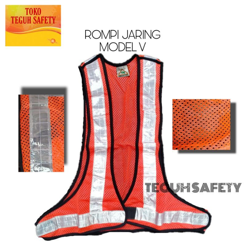 Jual Rompi V safety / rompi tambang / rompi model V Scotlight / rompi ...