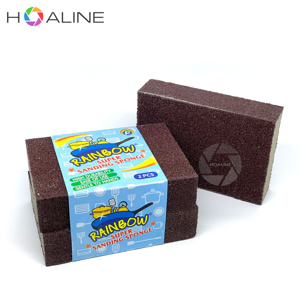 Jual Sanding sponge / magic spon / spon cuci piring amplas Rainbow isi ...