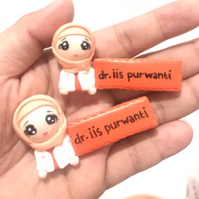 Name tag bidan bhayangkari dokter perawat profesi | Shopee Indonesia