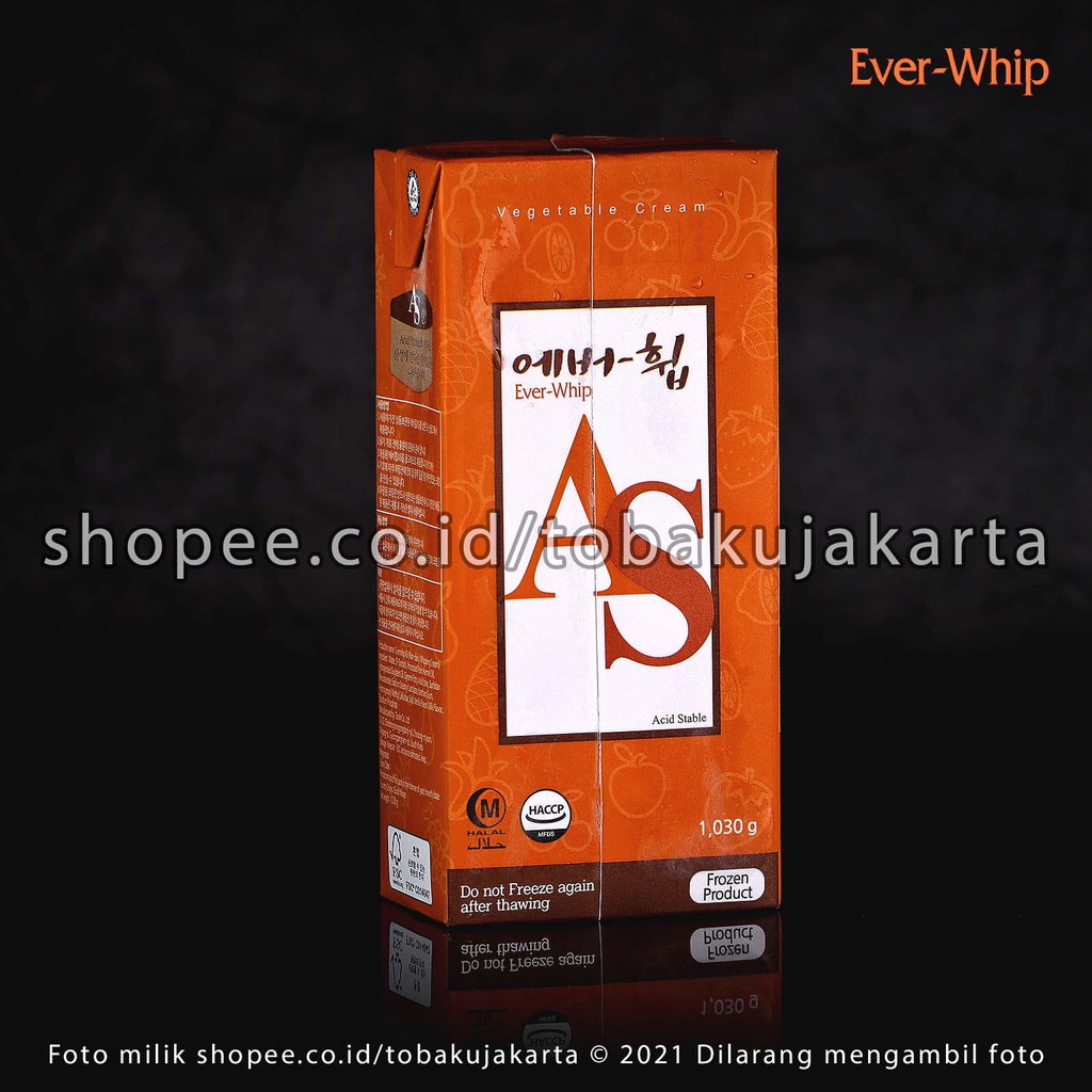 Jual Ever Whip AS 1kg Acid Stable Non Dairy Whipping Cream EverWhip ...