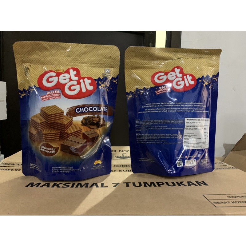 Jual Wafer Get Git Rasa Coklat Kemasan Pouch | Shopee Indonesia