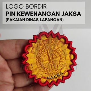 Jual Logo bordir pin jaksa kewenangan | atribut PDL jaksa TU Kejaksaan ...