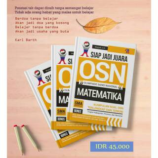 Jual Buku Olimpiade : SIAP JADI JUARA OSN OLIMPIADE MATEMATIKA SMA Sederajat Indonesia|Shopee ...