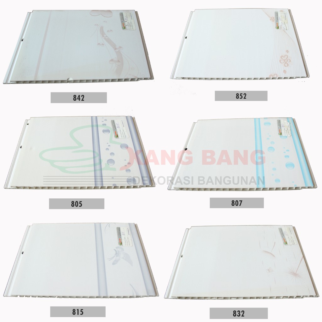 Jual PLAFON PVC 8MM TEBAL DAN KUAT BANYAK MOTIF | Shopee Indonesia