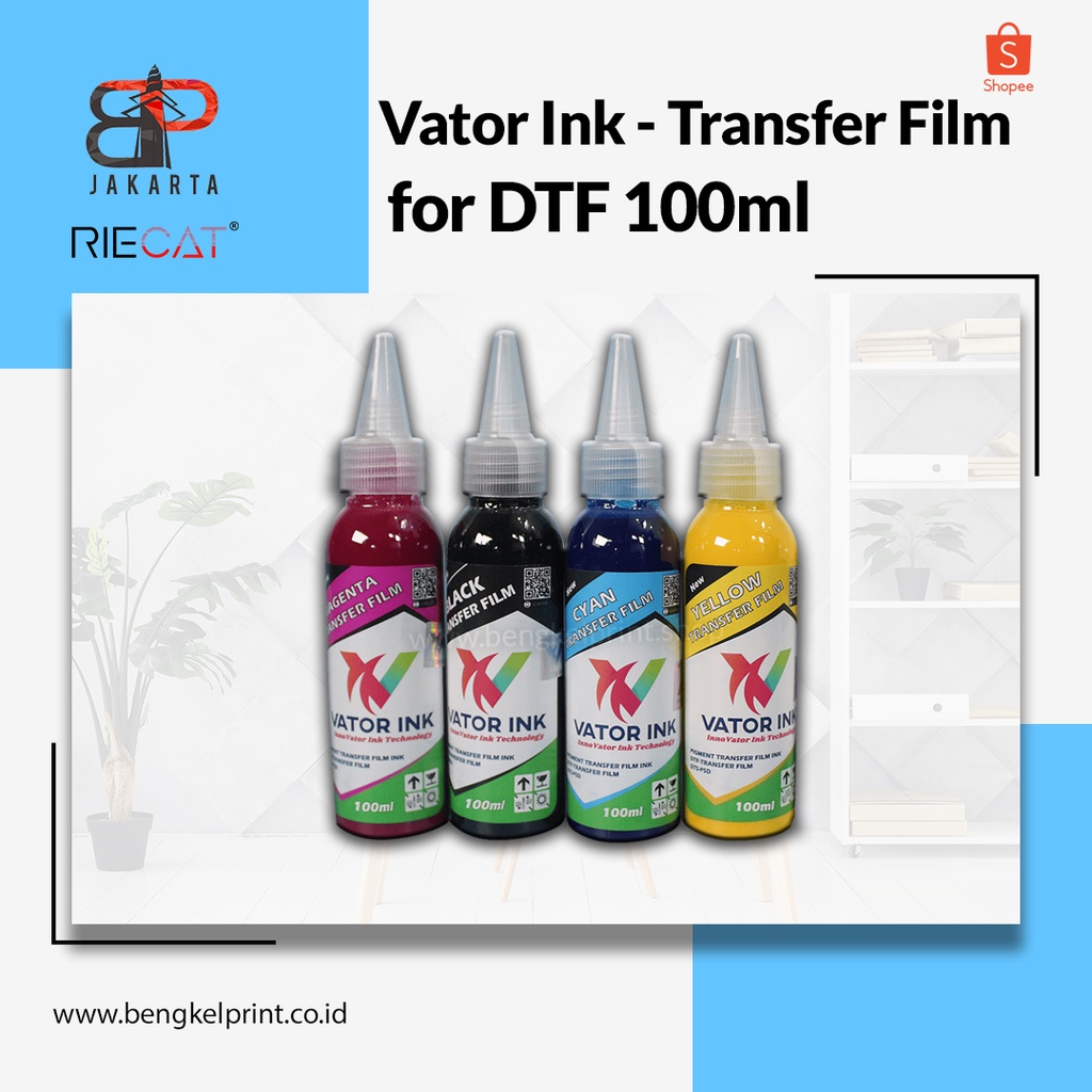 Jual TINTA DTF VATOR INK Premium Quality Sablon DTF Hasil Pekat -100ML ... Jual TINTA DTF VATOR INK Premium Quality Sablon DTF Hasil Pekat -100ML ...