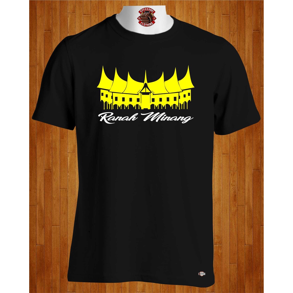 Jual KAOS PRIA DEWASA DISTRO RUMAH ADAT RANAH MINANG RUMAH GADANG ...