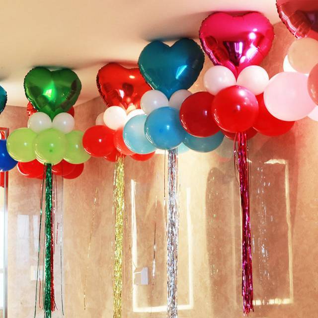 Jual Tirai Rumbai Foil untuk Hiasan Balon Lebar 10 cm Panjang 1 meter ...