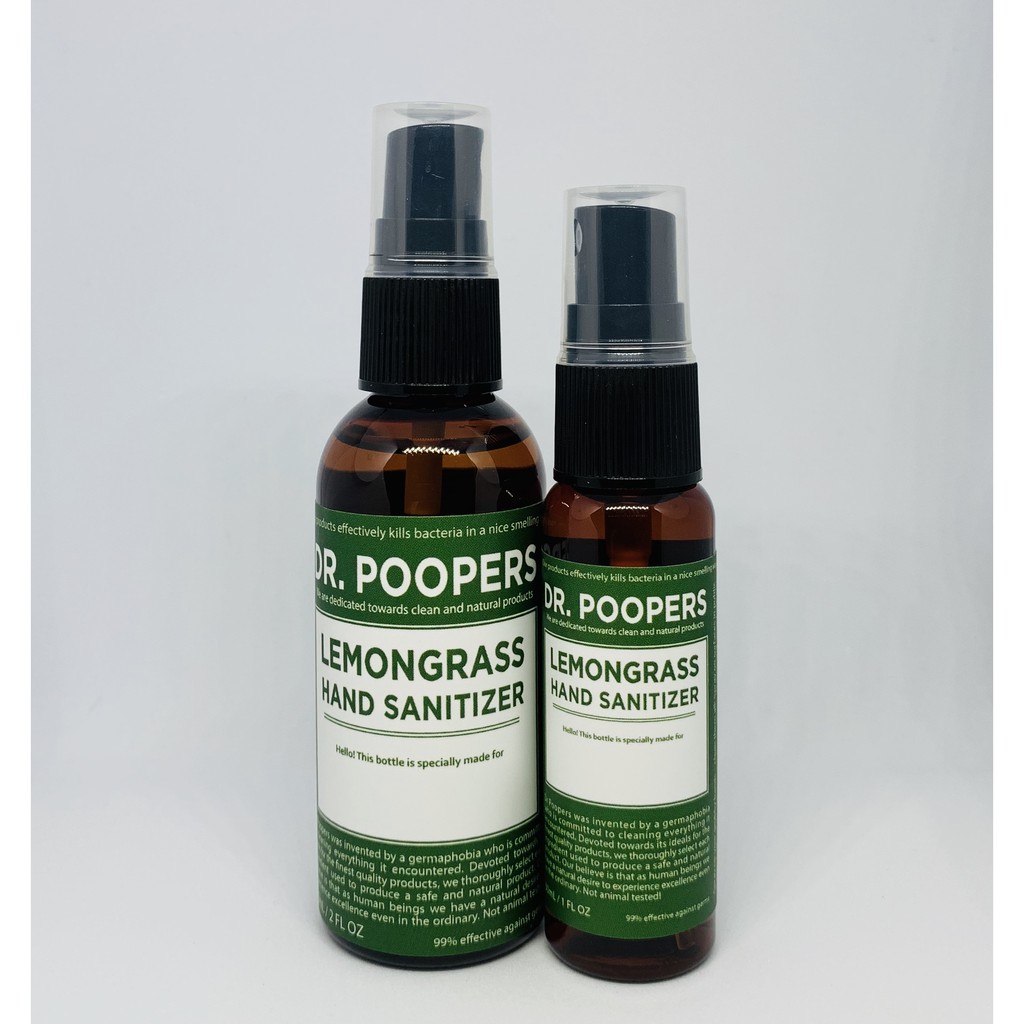 Dr Poopers Hand Sanitizer Lemongrass | Shopee Indonesia