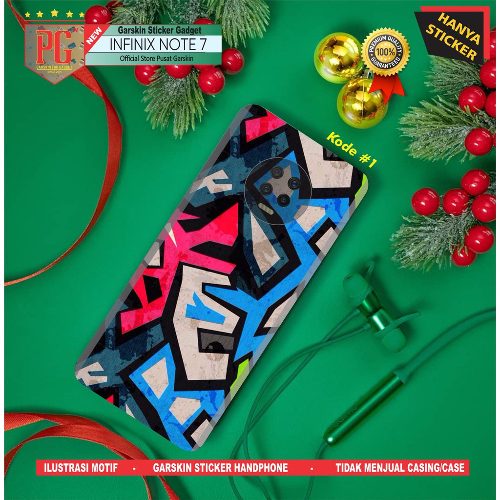 Jual Sticker Infinix Note 7 Garskin Original Motif Top A (Isi 2 pcs ...