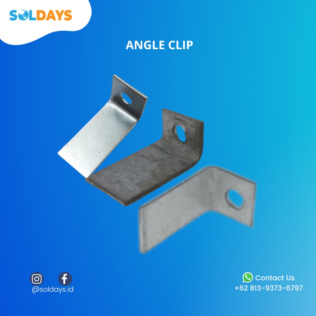 Jual SOLDAYS Angle Clip L / Angel Clip Plat Besi Siku L / Rangka Plafon ...