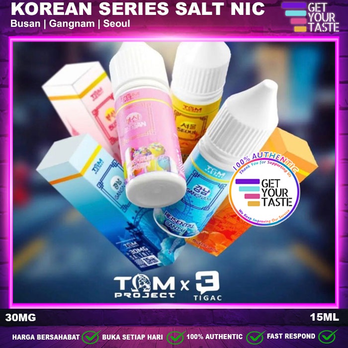 Jual Liquid Korean Series Busan Gangnam Seoul Salt Nic 15ML Saltnic by ...