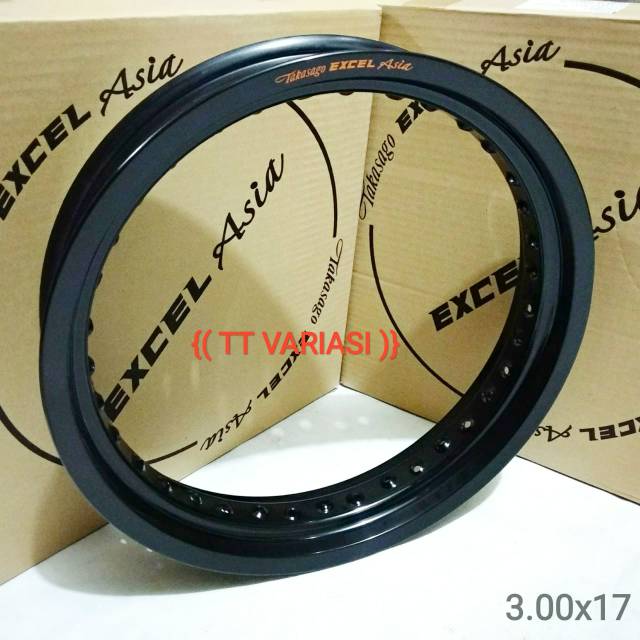 Jual Velg TAKASAGO EXCEL ASIA 300 x 17 HITAM | Shopee Indonesia