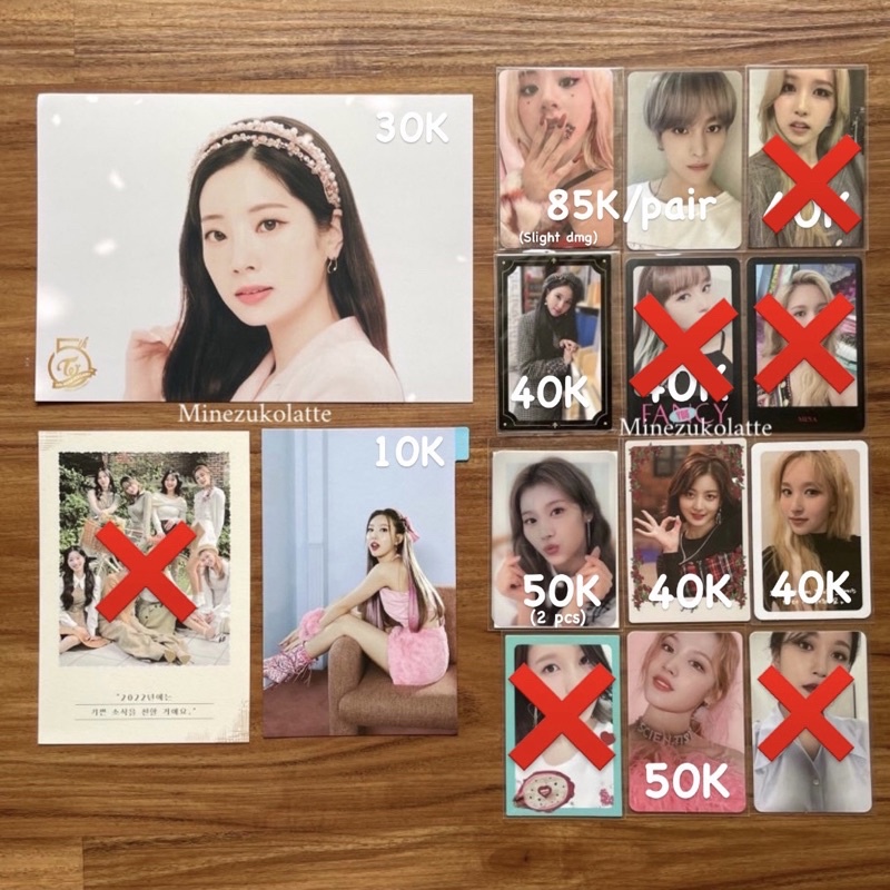 Jual Twice Photocard Nayeon Sana Jihyo Mina Dahyun Chaeyoung Formula Of