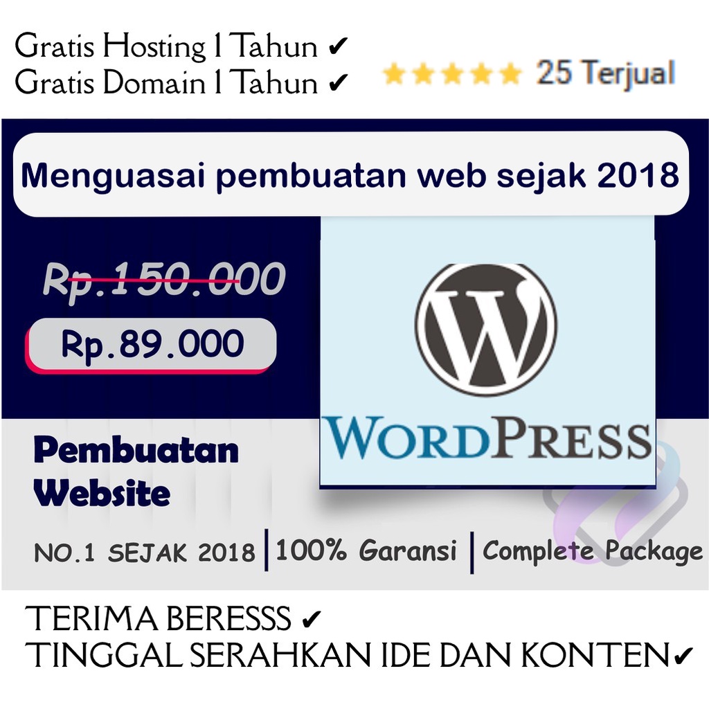 Jual Jasa pembuatan website profesional (GRATIS HOSTING DAN DOMAIN !! untuk Company profile ...