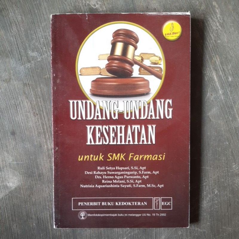 Jual Buku Undang Undang Kesehatan Untuk Smk Farmasi | Shopee Indonesia Jual Buku Undang Undang Kesehatan Untuk Smk Farmasi | Shopee Indonesia