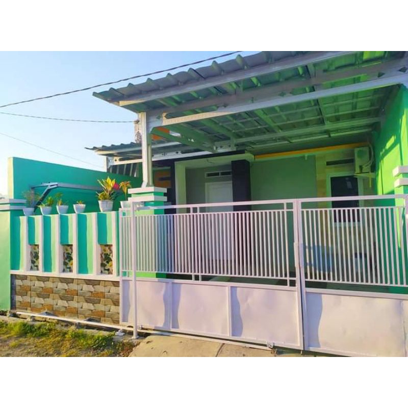 Jual pagar garasi besi holo 4x4 dan kanopi minimalis | Shopee Indonesia