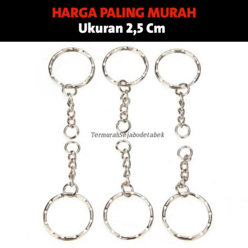Jual Ring Ganci 2.5 cm Ring gantungan kunci harga Satuan paling murah ...