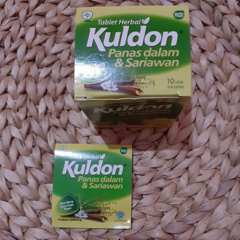 Jual Kuldon Tablet Herbal Panas Dalam & Sariawan 1Strip @4tablet ...