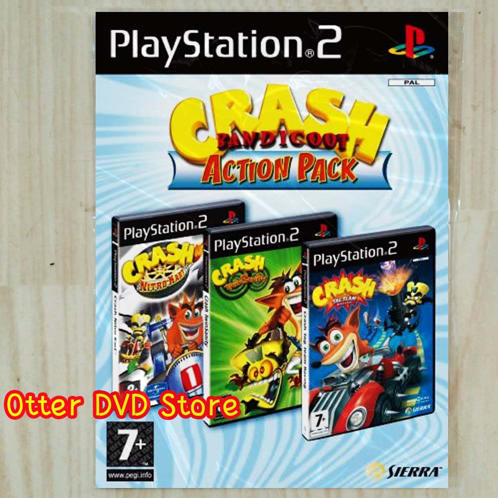Jual Kaset Game PS2 PS 2 Crash Bandicoot Action Pack 3 in 1 Indonesia|Shopee Indonesia