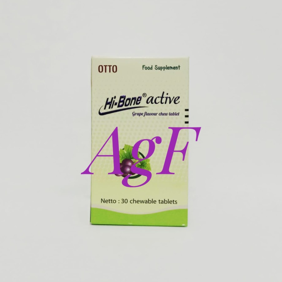Jual Hi Bone atau Hibone Active Chewable Tab isi 30 Rasa Anggur (Otto ...