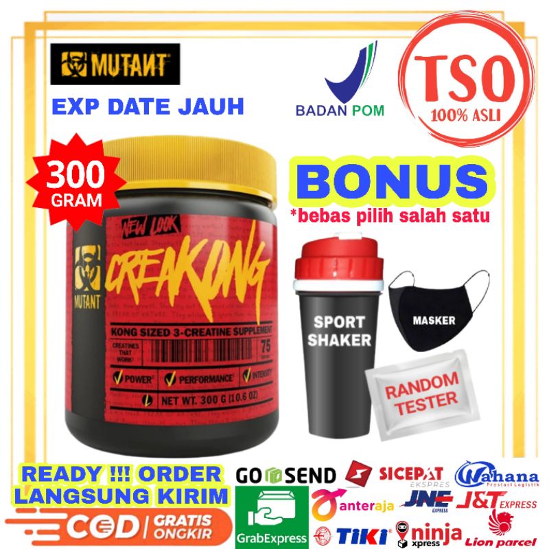 Jual Mutant Creakong 300 gram Mutant Creatine Powder 300gr Mutan ...