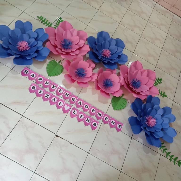 Jual Paper flower paket lengkap (Kertas BC) / dekorasi khitanan ...