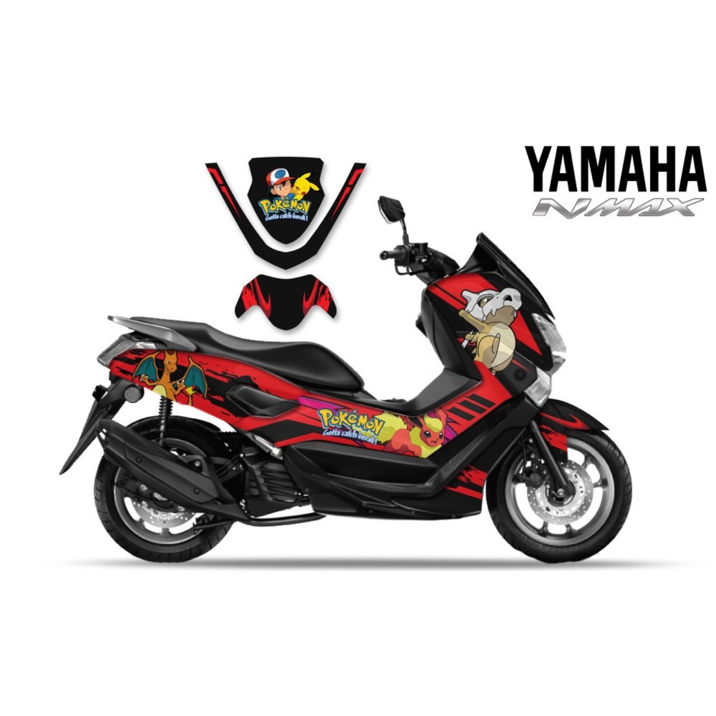 Jual DECAL STIKER DEKAL STICKER MOTOR YAMAHA NMAX POKEMON EDITIONS ...