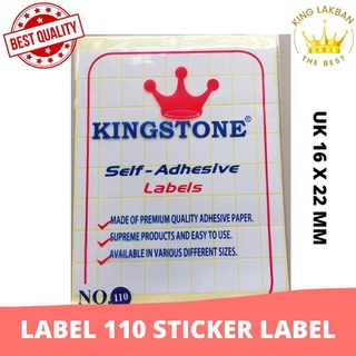 Jual Label 110 Sticker Label Kertas Sticker Undangan Putih Polos ...