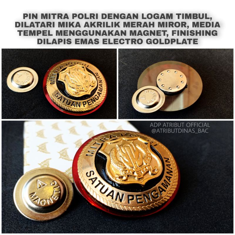 Pin Mitra Polri Pin Mitra Polri Security Satpam Premium | Shopee Indonesia