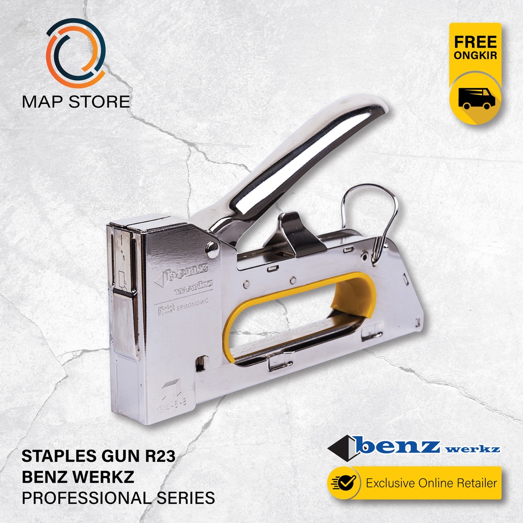 Jual Stapler Gun R23 / Staples Tembak Ergonomic By Benz R23 | Shopee ...