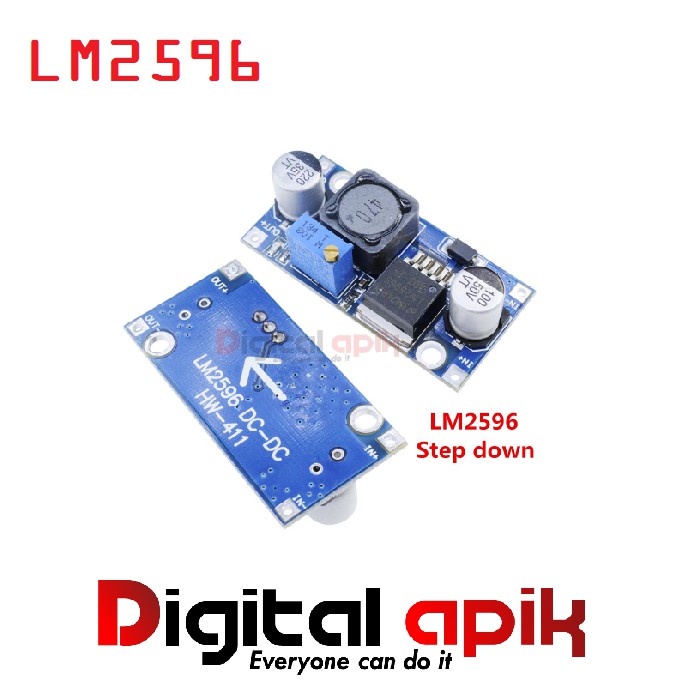 Jual LM2596 Step down DC-DC Buck Converter Adjustable Power Supply | Shopee Indonesia