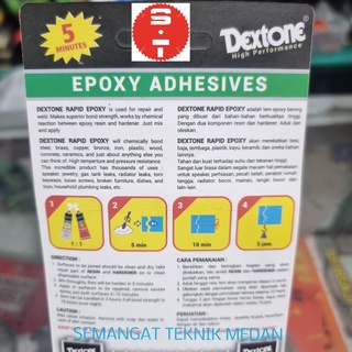 Jual LEM BESI DEXTONE RAPID CLEAR BENING 5 MENIT EPOXY ADHESIVES ...