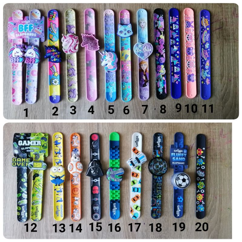 SMIGGLE gelang slapband star wars / frozen / elsa anna / unicorn / cat ...