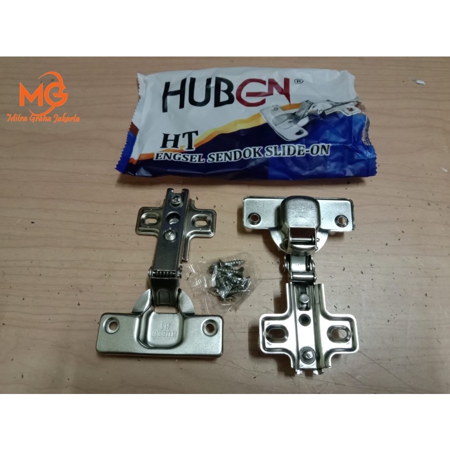 Jual Engsel Sendok Lurus HT-0 Huben / Engsel Pintu Lemari Manual Slide ...