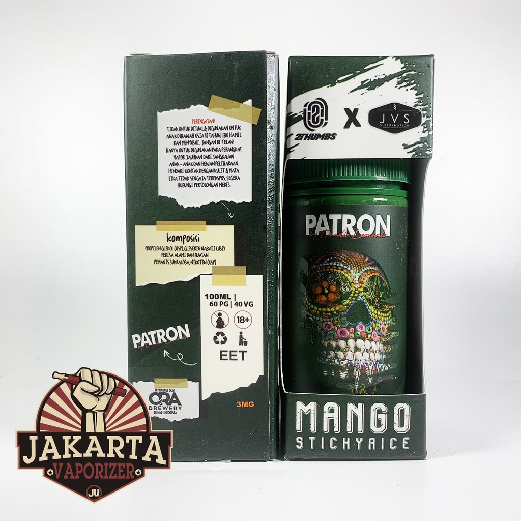 Jual PATRON MANGO STICKY RICE 100ML 3MG 6MG BY ONADIO X JVS X ORA ...