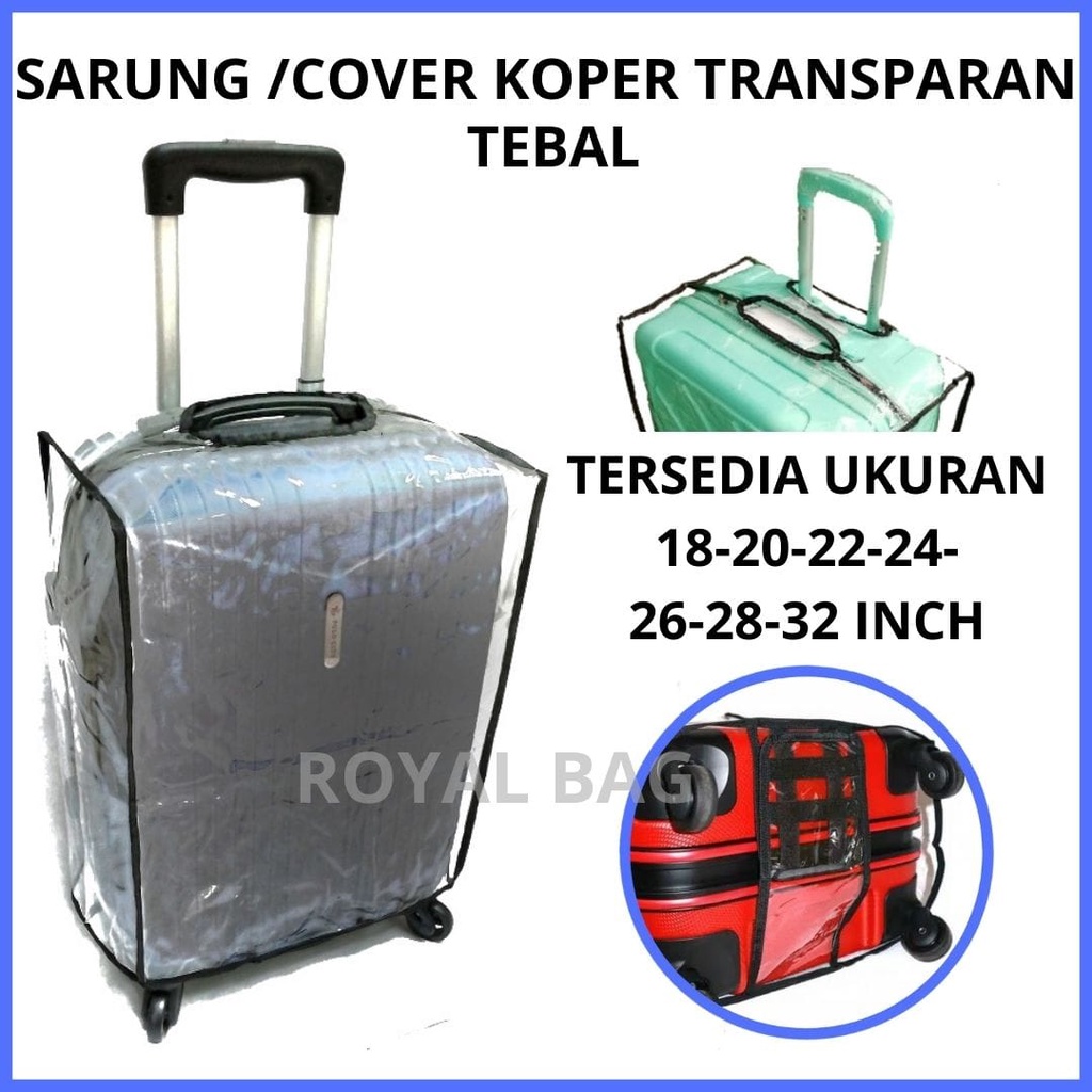 Jual Cover Koper / Plastik / Sarung / Pelindung / Penutup Koper Luggage ...