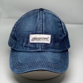 Jual Topi jeans pria jaman sekarang logo thanksinsomnia bahan denim ...