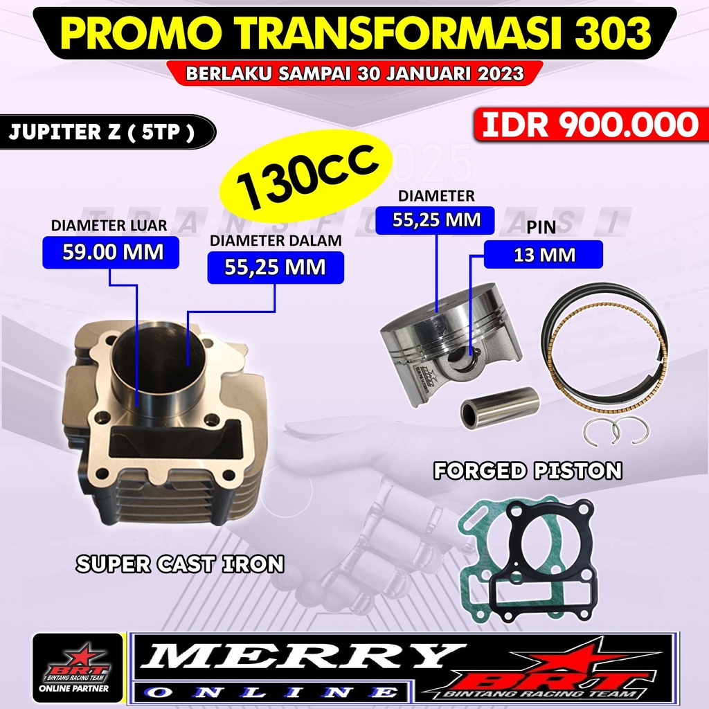 Jual Promo 303 Paket Bore Up BRT Jupiter Z Vega R New 110 Blok Piston ... Jual Promo 303 Paket Bore Up BRT Jupiter Z Vega R New 110 Blok Piston ...