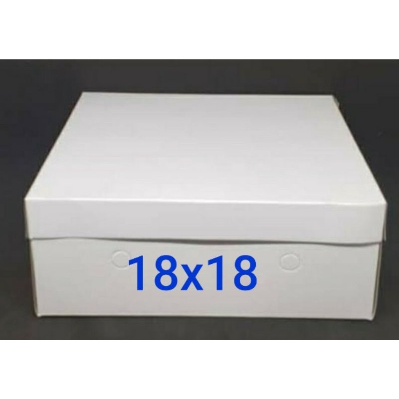 Jual box nasi/ kardus nasi polos tebal 18x18 | Shopee Indonesia