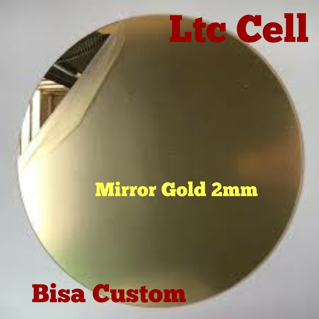 Jual Acrylic MIRROR Bulat 2mm Akrilik Custom Gold Lingkaran | Shopee ...