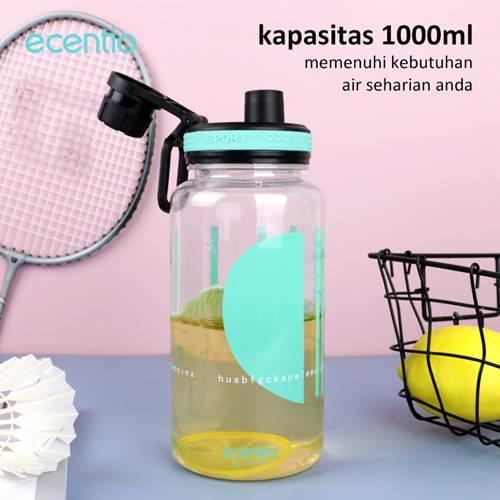 Jual Ecentio Botol Air Minum sport 1000ml /bottle Sporty/ Kapasitas ...