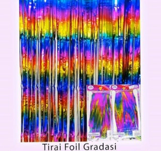 [2x1mtr] Curtain foil / tirai foil / rumbai tirai emas / rumbai emas ...