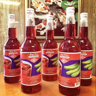 Jual Sirup Merah DHT Rasa Pisang Ambon Asli Makassar 620ml (Botol ...